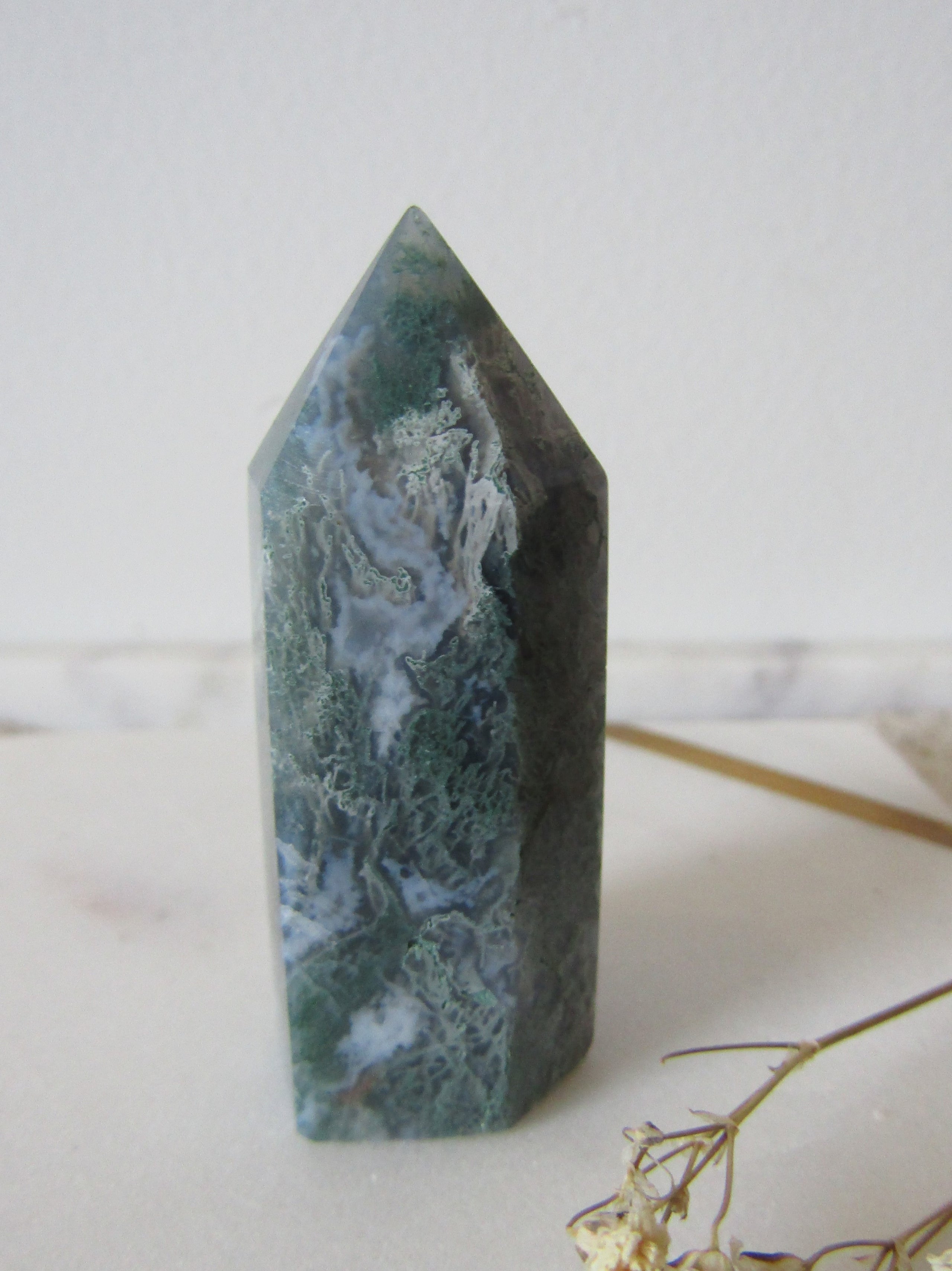 Moss Agate Tower #8 | Crystal Kits AU