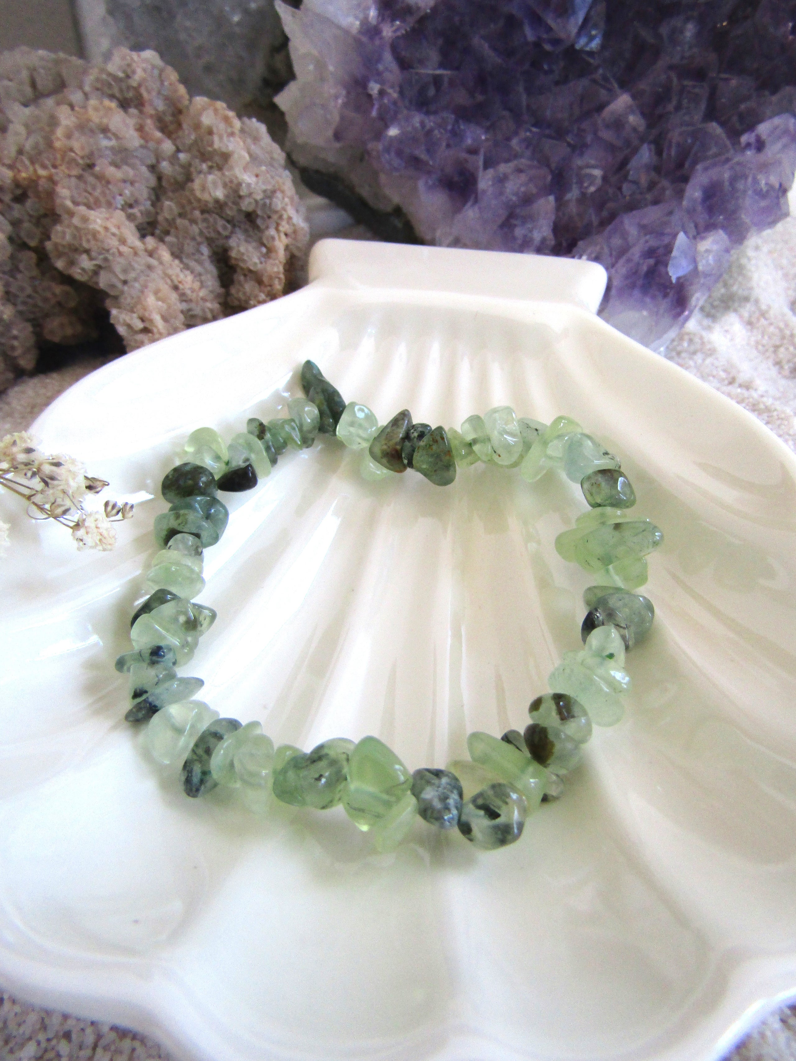 Crystal Chip Bracelet - Prehnite | Crystal Kits AU