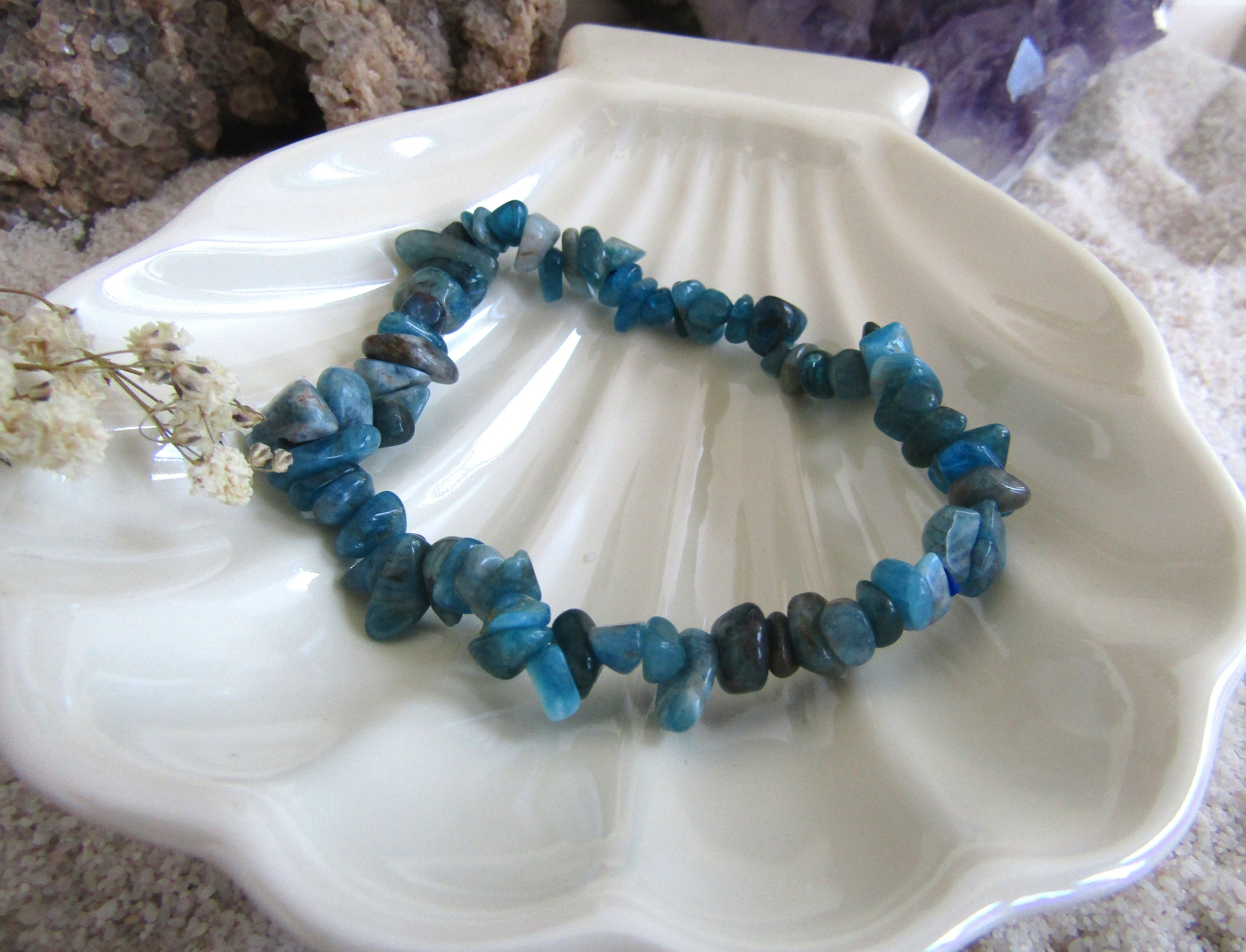 Crystal Chip Bracelet - Apatite | Crystal Kits AU