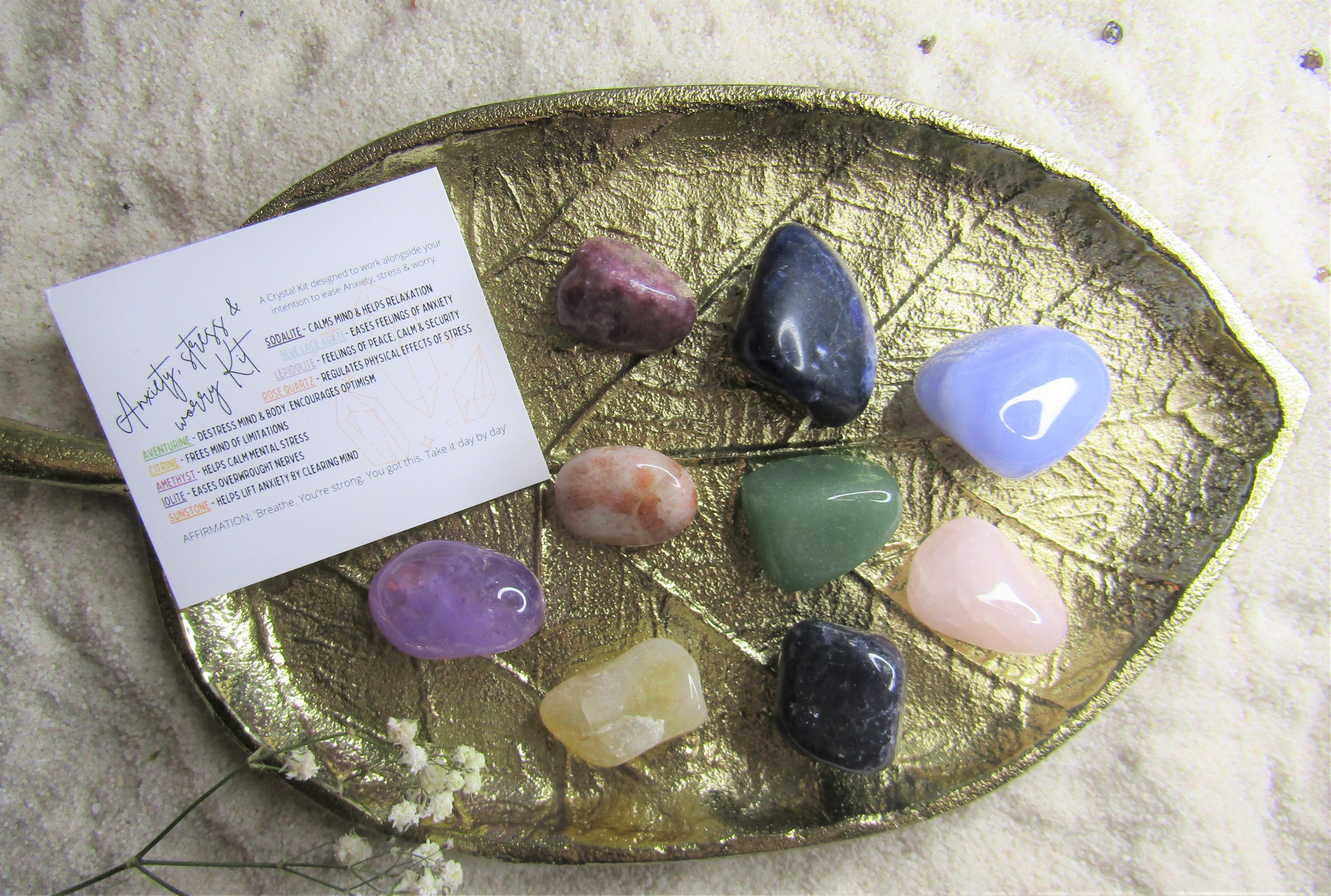 Anxiety, Stress & Worry - Crystal Kit | Crystal Kits AU