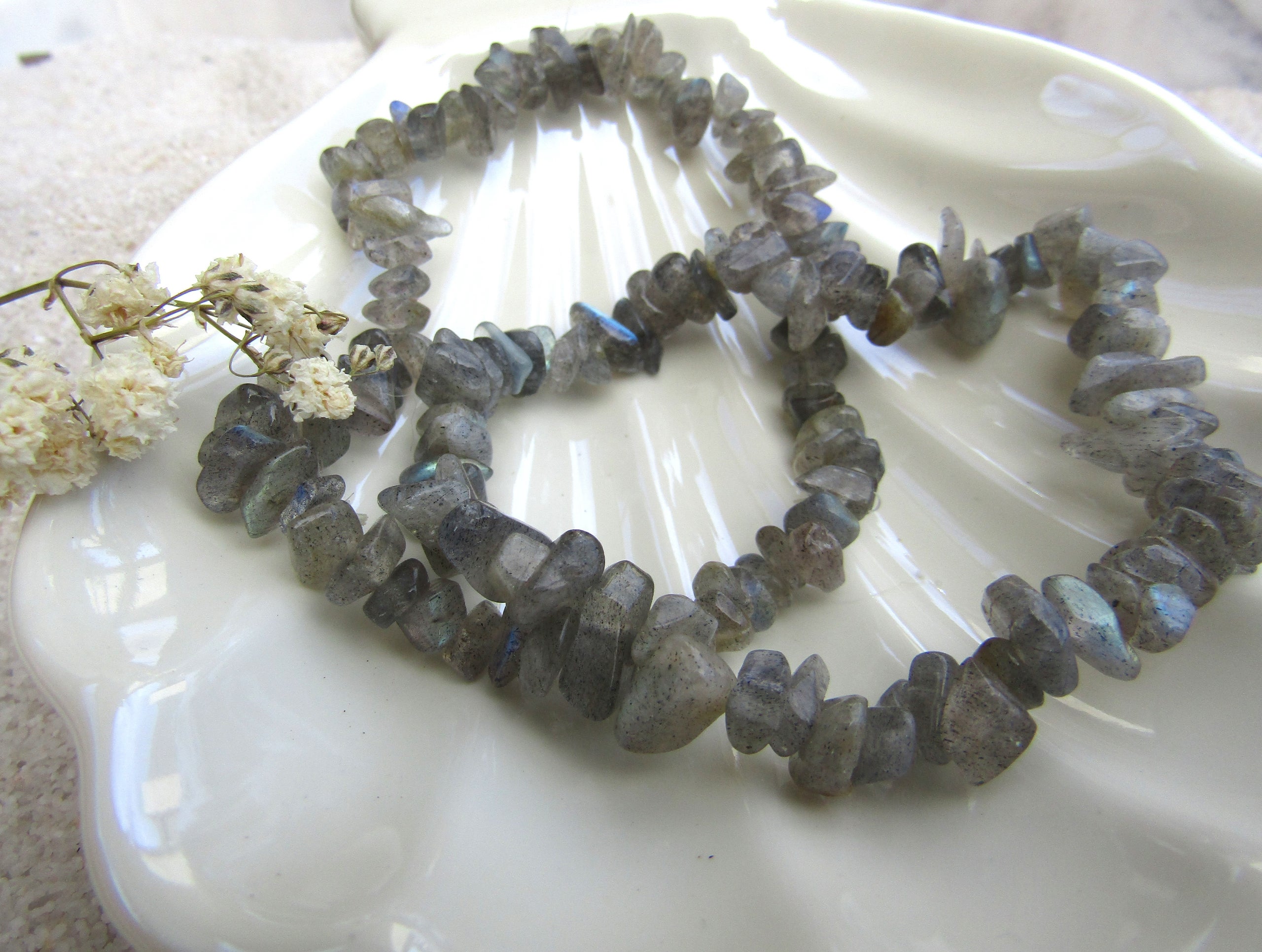 Crystal Chip bracelet - Flashy Labradorite | Crystal Kits AU