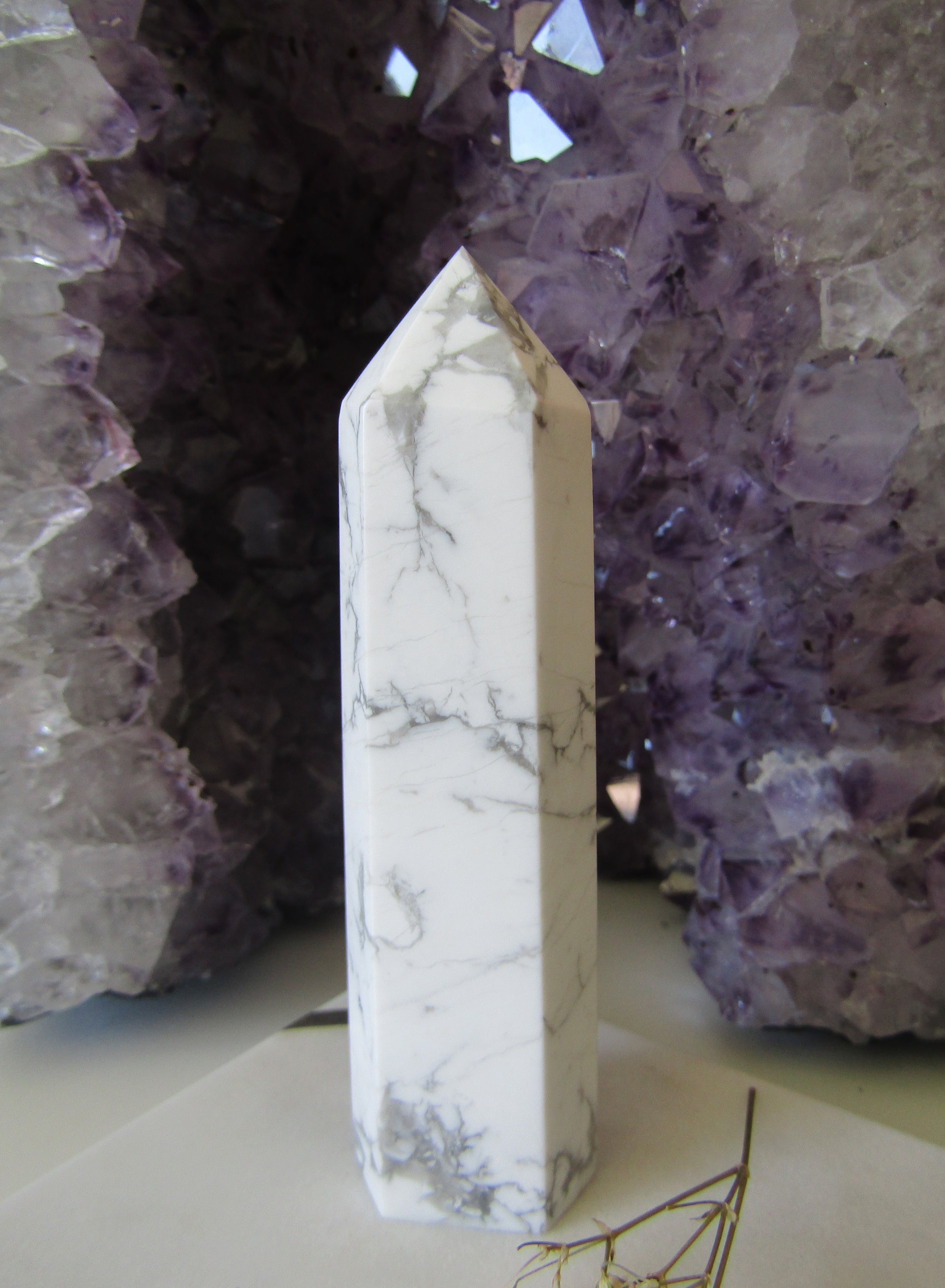 White Howlite Tower #1 | Crystal Kits AU